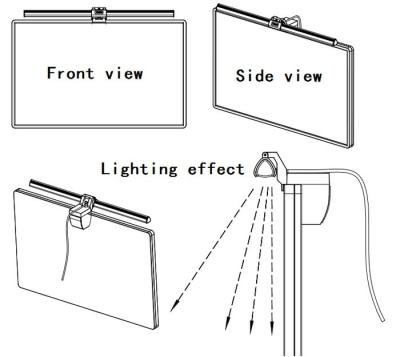China DC 5V Durable Dimmable LED Table Lamp For PC With Dimmer Eye Protection for sale