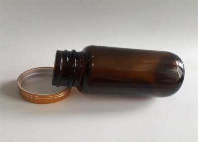 Cina bottiglie di vetro della medicina di 60ml Brown COME e pp materiali con il coperchio a vite di alluminio in vendita