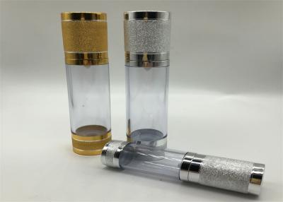 Cina Bottiglie senz'aria solide vuote della pompa con il coperchio a vite uv di metalizzazione del rivestimento in vendita
