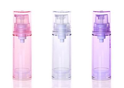 Cina Porpora rosa COME erogatore senz'aria di plastica della pompa, bottiglie senz'aria del siero del chiaro cappuccio di plastica in vendita