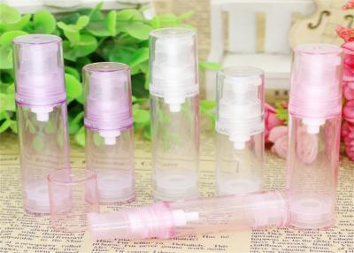 Cina Porpora rosa COME erogatore senz'aria di plastica della pompa, bottiglie senz'aria del siero del chiaro cappuccio di plastica in vendita