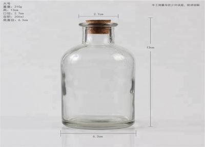Cina bottiglia di Kombucha dell'olio da cucina della bevanda del succo delle bottiglie rotonde di 200ml Boston con sughero in vendita