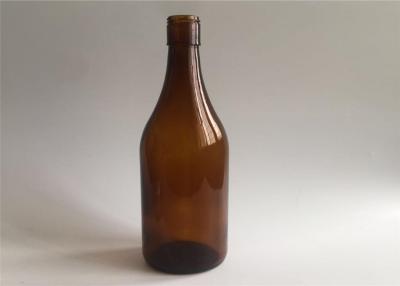 Cina materiale rotondo ambrato XFBB-01 del vetro da bottiglia di 800ml Boston per olio essenziale in vendita