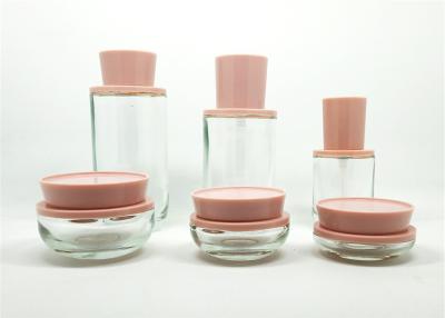 Cina Contenitori cosmetici di vetro di Skincare, bottiglie di forma rotonda e barattoli cosmetici in vendita