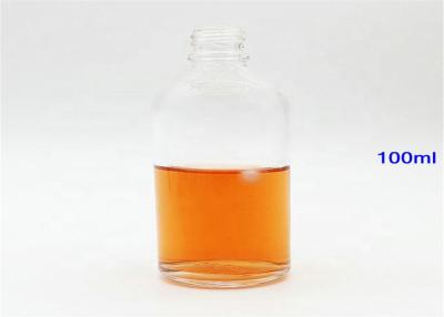 Cina bottiglie del contagoccia del vetro trasparente 100ml con il silicio del coperchio a vite dell'oro e pp materiali in vendita