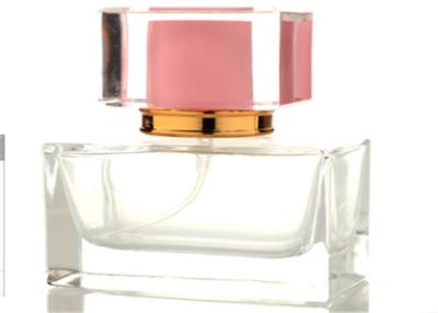 Cina chiare mini bottiglie di profumo di vetro quadrate 30ml con lo spruzzo della pompa, lunga vita in vendita