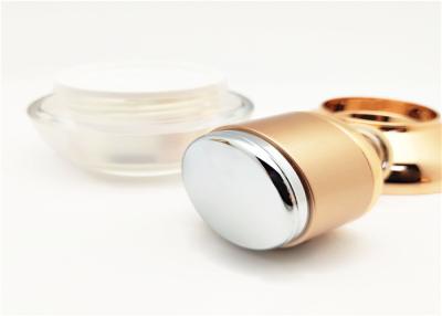 Cina barattolo cosmetico della plastica di massaggio di fronte 1oz dei contenitori doppi di lusso della crema in vendita