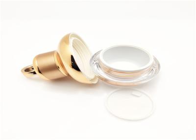 Cina barattolo cosmetico della plastica di massaggio di fronte 1oz dei contenitori doppi di lusso della crema in vendita