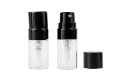 Cina vetro trasparente 2ml con il coperchio di plastica nero, bottiglie di vetro della pompa per disinfezione dell'alcool in vendita
