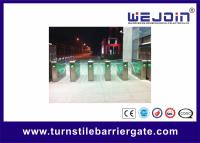 China 304 Stainless Steel Bi-directional Auto-reset Flap Barrier Gate for Reliable Access Control for sale