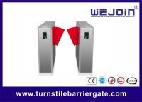 China 304 Stainless Steel Bi-directional Auto-reset Flap Barrier Gate for Reliable Access Control for sale