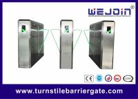 China 304 Stainless Steel Bi-directional Auto-reset Flap Barrier Gate for Reliable Access Control for sale