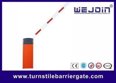 China Access Control Red Color 6m Straight Arm Barrier Gate DC24V Brushless Motor for sale