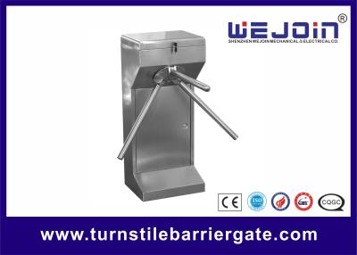 China Automatic Mechanical Tripod Turnstile Gate Vertical Electric Manual Type DC 12V for sale