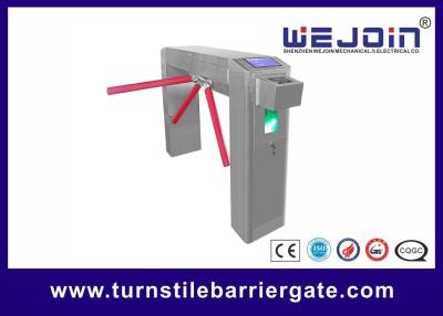 China Sistemas peatonales al aire libre de la puerta del torniquete del trípode de la seguridad con el lector de tarjetas en venta