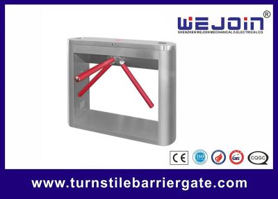 China Flexible Double Tripod Turnstile Gate Waist Height With Dc Motor For Museum for sale