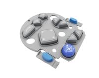 China Non Slip Rubber Keypad Membrane Switch Flexible High Durability for sale