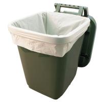 China Cornstarch Based 100% Biodegradable Compostable Plastic Garden Lawn And Leaf Collection Bag for sale