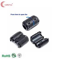 China Advanced Technology EMI Suppressor Snap-On Ferrite Core For USB Cable Diameter 2-13mm for sale