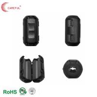 China Advanced Technology EMI Suppressor Snap-On Ferrite Core For USB Cable Diameter 2-13mm for sale