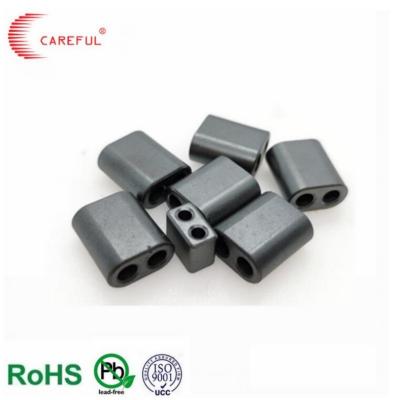 China Careful RID Non-Split Dual-Hole NiZn Ferrite Core for Direct Cable Threading for sale