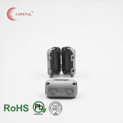 China MgZn Split Clamp Ferrite Core SCRC 90B ID: 9mm for Appliance /stage Audio/high-power Audio Cable EMI Filter OEM/ODM RoHS for sale