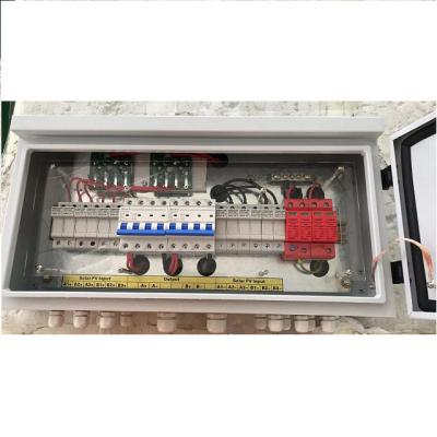 China Solar PV Combiner Box DC1000V 15A 6 In 2 Out For Home Solar System for sale