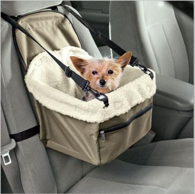 China Travel Pet Basket Pet Booster Seat Portable Sherpa Car Dog Booster Seat  Car car pet basket for sale