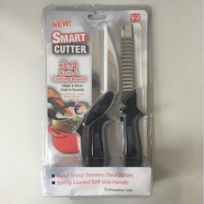 China The new three-in-one clever cutter portable multi-function removable food vegetable scissors for sale