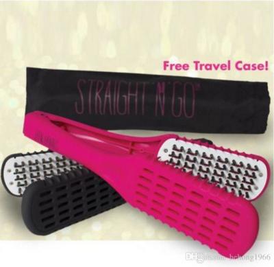 China Fashion TV hot product straight n go brush hair straightener comb Without electricity hair care styler for sale