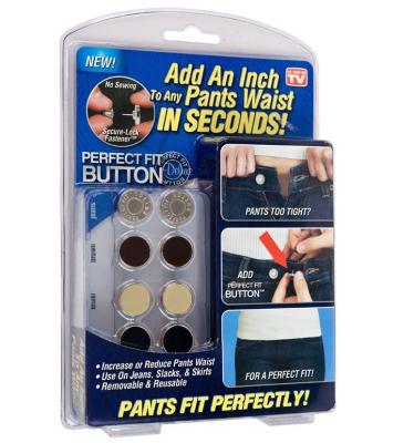 China supply Perfect Fit Button / universal magic spring button perfect fit button Jeans loose buckle for sale