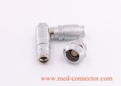 China Metal push-pull self-locking connector Elbow90° connector comaptible Lemo K series connector FHG plug for sale