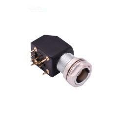 China Metal push-pull self-locking connector Compatible Lemo B series connector EXG Elbow socket for sale