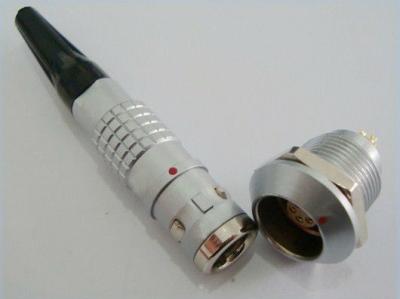 China Matel Push-pull self-locking connector Compatible with Lemo K series connector FGG plug with silver color for sale