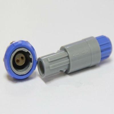China Redel 2pin Plastic Push-Pull connector dual notch 40degree Compatible Lemo P series connector PAG plug for sale