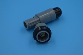 China Redel 8pin Plastic Push-Pull connector dual notch 40degree Compatible Lemo 1P series connector PAG plug for sale