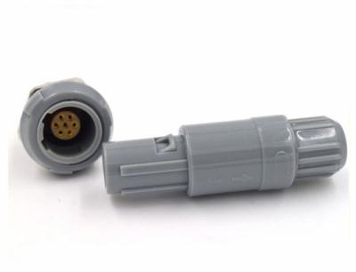 China Redel 7pin Plastic Push-Pull connector dual notch 60degree Compatible Lemo 1P series connector PAG plug for sale