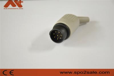 China ECG connector compatible for Nihon Kohden monitor accessory with 8pin Black color for sale