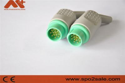 China Medical connector compatible for Kontron spo2/ECG cable with 12pin for sale