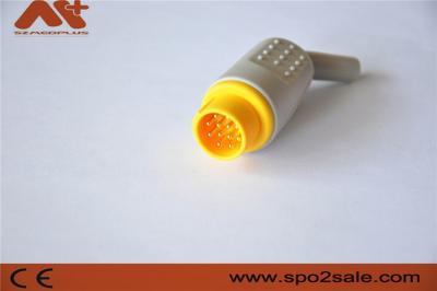 China IBP connector compatible for Mindray IBP adapter  cable with Yellow color for sale