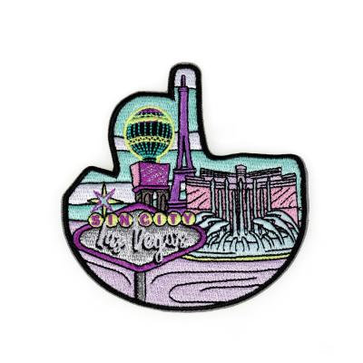 China Hot selling Custom Colorful Embroidered Cute Clothing Iron On Patch for sale