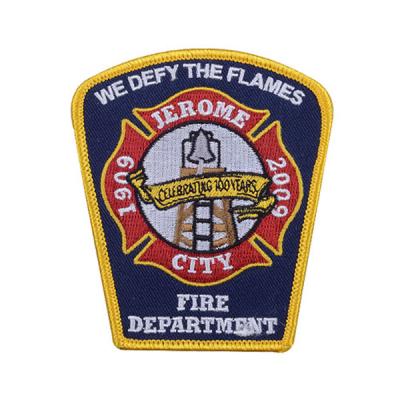 China Wholesale Iron On Badge Embroidered Custom Shape Clothing Fabric Patch for sale