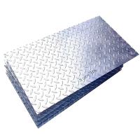 China Customizable Galvanized Hot Rolled Checkered Steel Plate 1250mm Width Anti Slip for sale