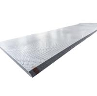 China Customizable Galvanized Hot Rolled Checkered Steel Plate 1250mm Width Anti Slip for sale