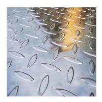 China Customizable Galvanized Hot Rolled Checkered Steel Plate 1250mm Width Anti Slip for sale