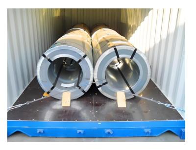China 13.75mm espessura folha de aço galvanizado não oleado tamanho personalizado para transporte mundial à venda