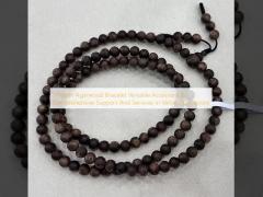 Fashion Smooth Agarwood Bracelet Luxury Adjustable Oud Wood Bracelet