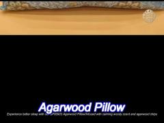 luxury rectangular agar wood pillow woody scent for better sleep