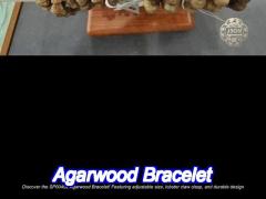 adjustable agarwood jewelry bracelet featuring lobster claw clasp