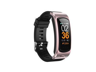 中国 1つの人間の特徴をもつ電子工学の練習装置のNFC M7のシリコーンの革紐のスマートな腕時計90MAH Earbuds 2 販売のため